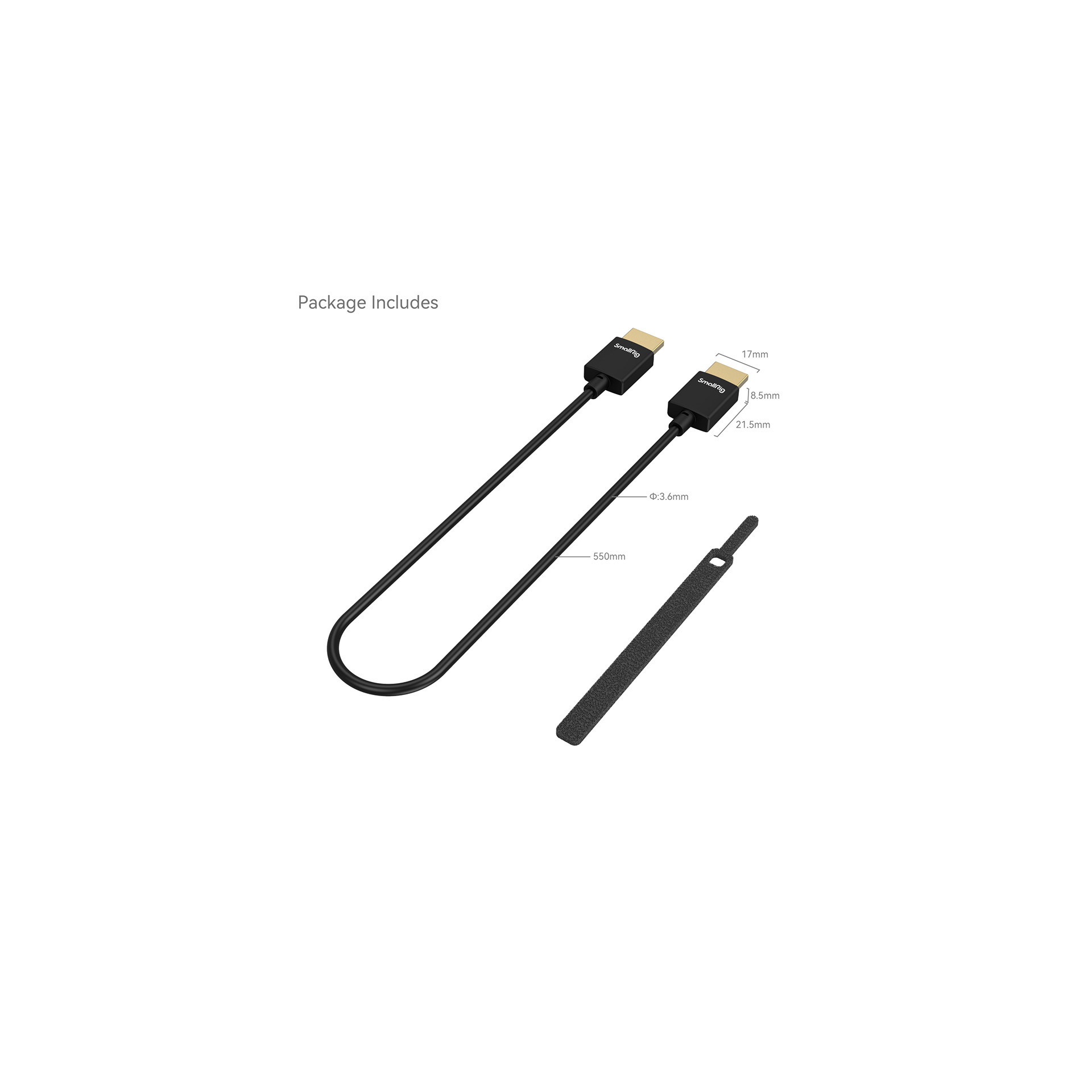SmallRig Ultra-Slim Data Cable (A to A) 3019 - Market Films Perú